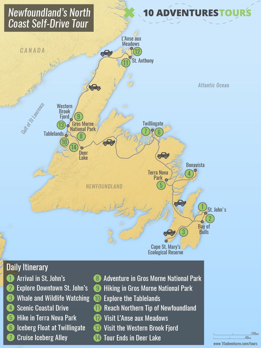 14-Day Newfoundland’s North Coast Self-Drive Tour